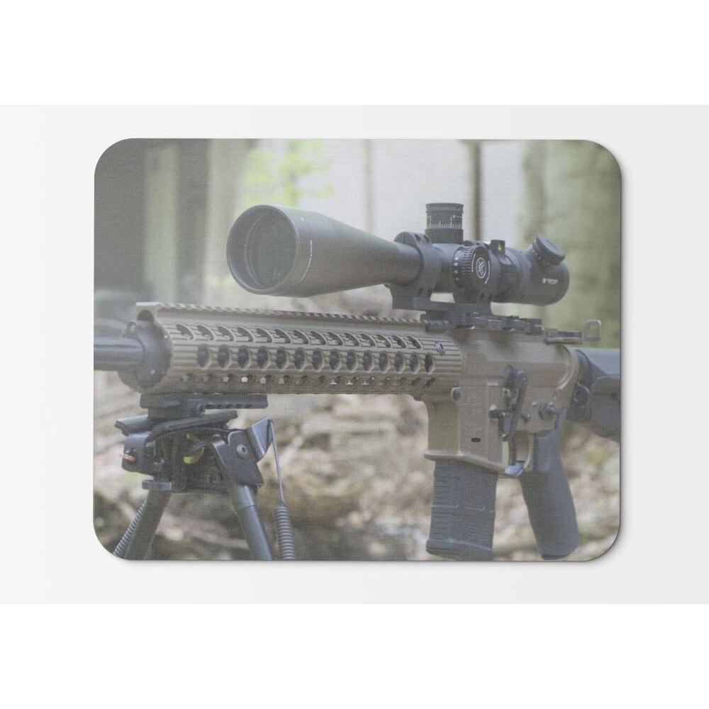 Mouse Pad Ar Rifle Custom Semi Automatic Multicam Camo Scope - 21.5 x ...