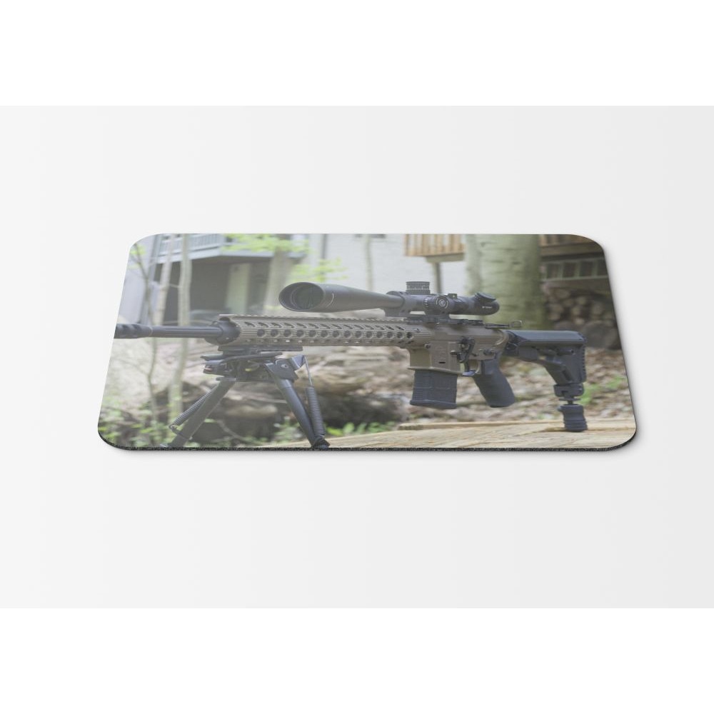 Mouse Pad Ar Rifle Custom Semi Automatic Multicam Camo Scope - 21.5 x ...
