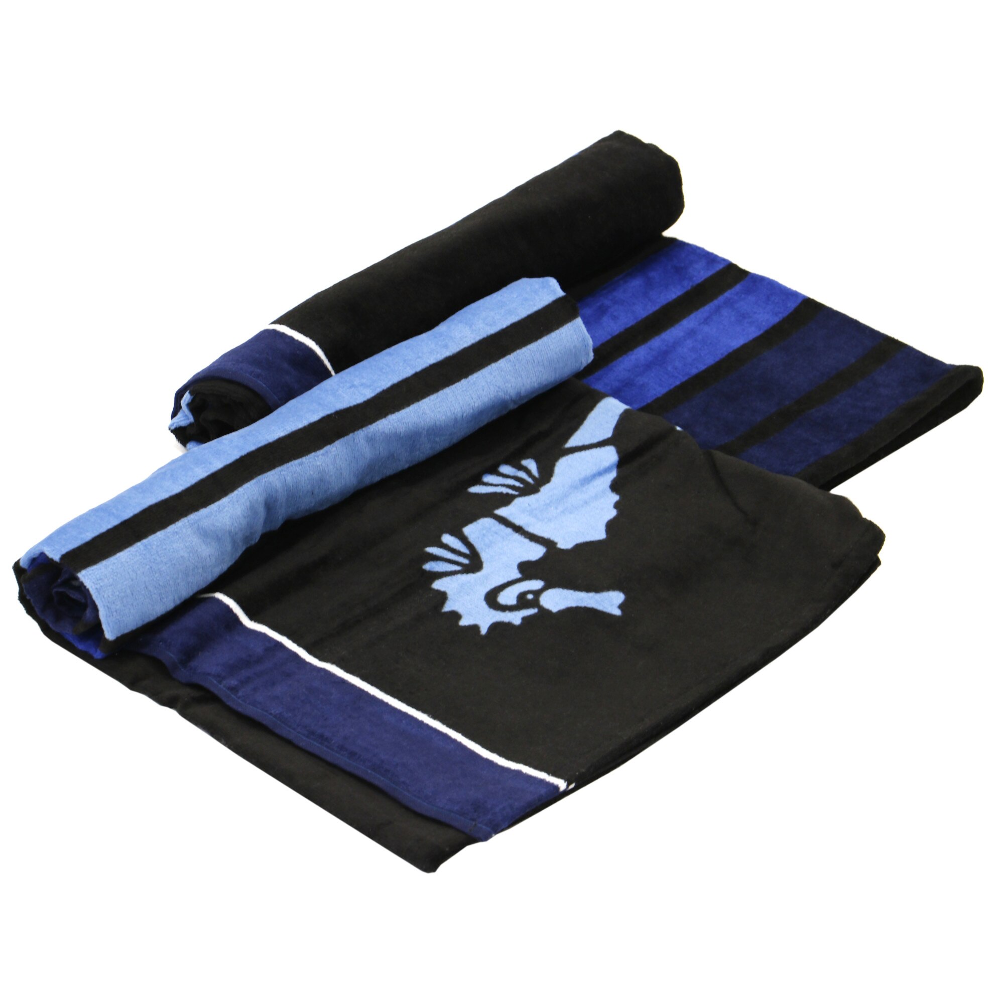 Set 2 prosoape de plaja Kring SeaHorse, 75x150 cm, bumbac 100%, 300 gsm ...