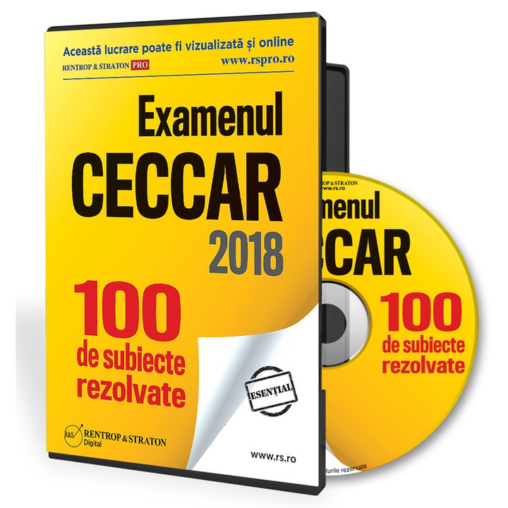 Examenul CECCAR 2018. 100 de subiecte rezolvate - eMAG.ro