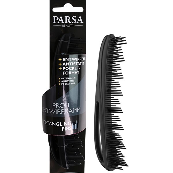 Perie Parsa Beauty pentru descurcat parul, Negru - eMAG.ro