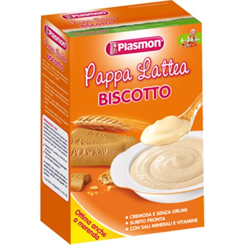 Cereale crema cu biscuit Plasmon Pappa Lattea, 250 g, de la 4 luni ...