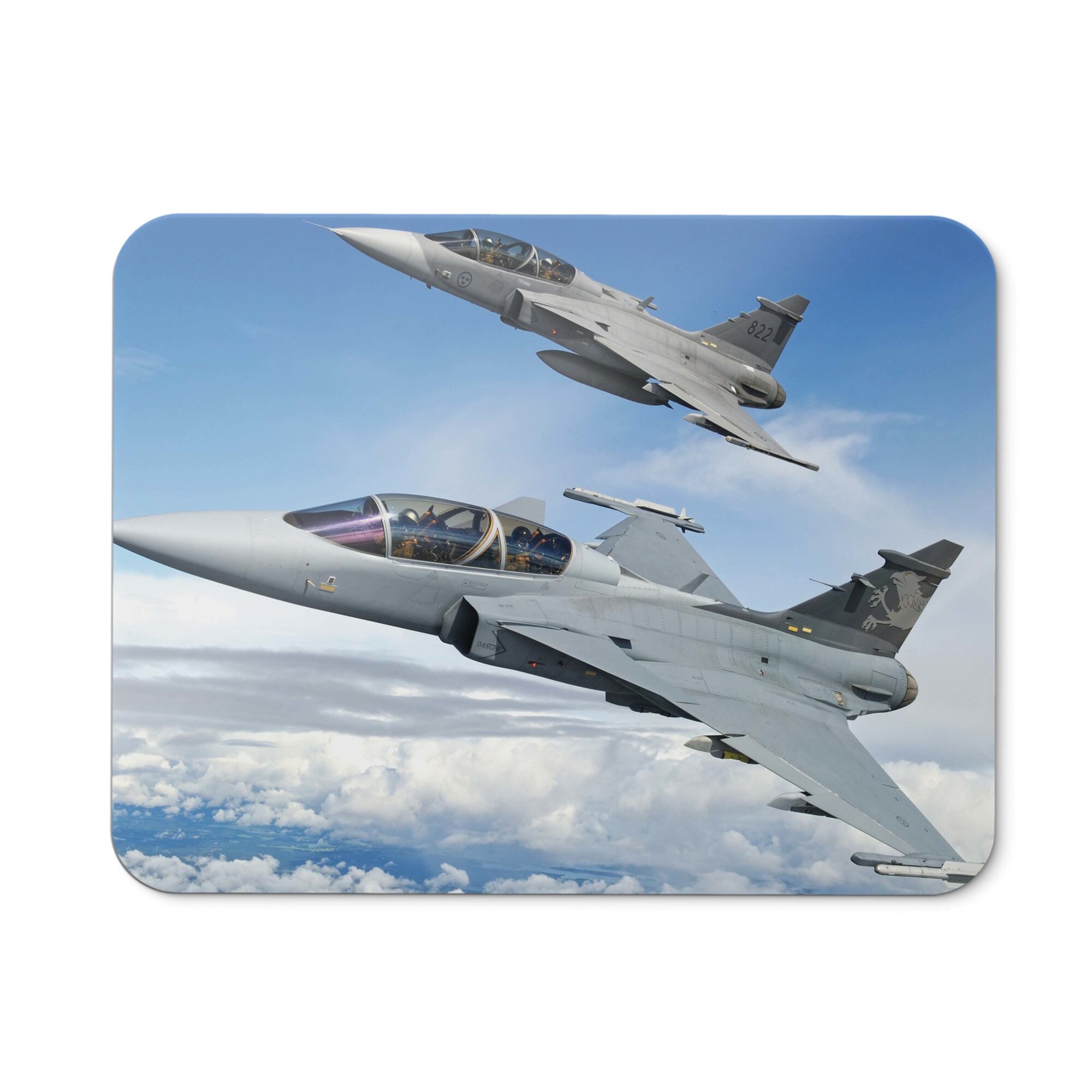 Mouse Pad Saab Jas Gripen Fighter Aircraft Swedish Air Force - 21.5 X ...