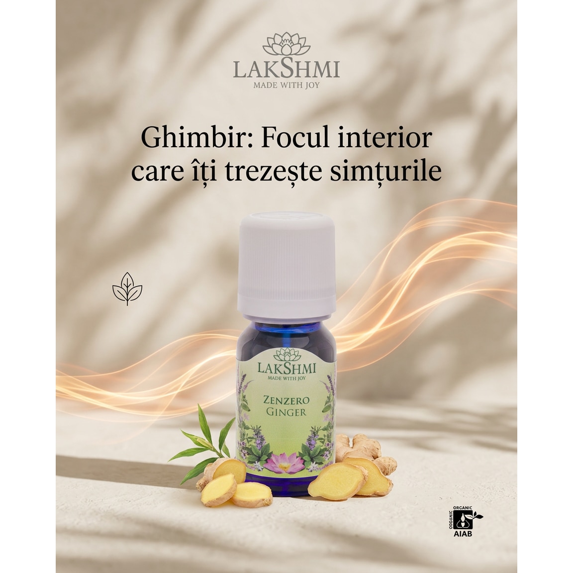 Ulei esential de ghimbir (Zingiber Officinale Root Oil) 10 ml, 100% pur ...