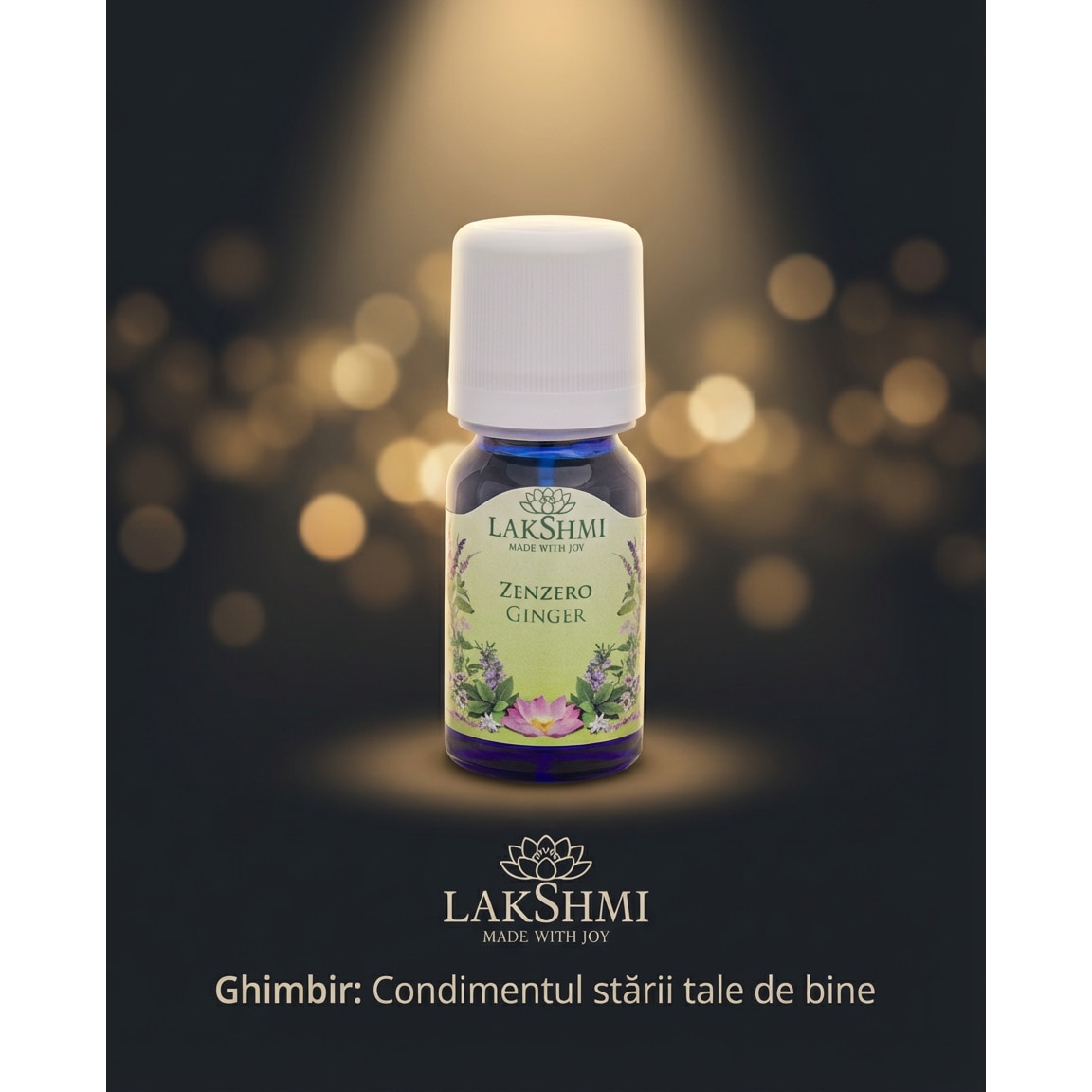 Ulei esential de ghimbir (Zingiber Officinale Root Oil) 10 ml, 100% pur ...