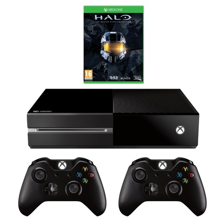 Consola Xbox ONE, 500 GB,Neagra + Joc Halo: The Master Chief Collection ...