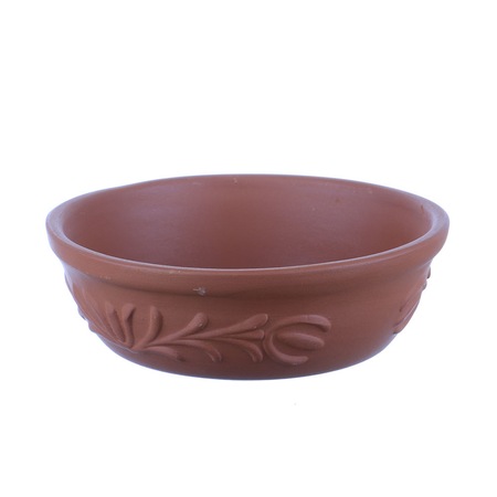 Castron din lut cu model pe margine 22 cm - eMAG.ro