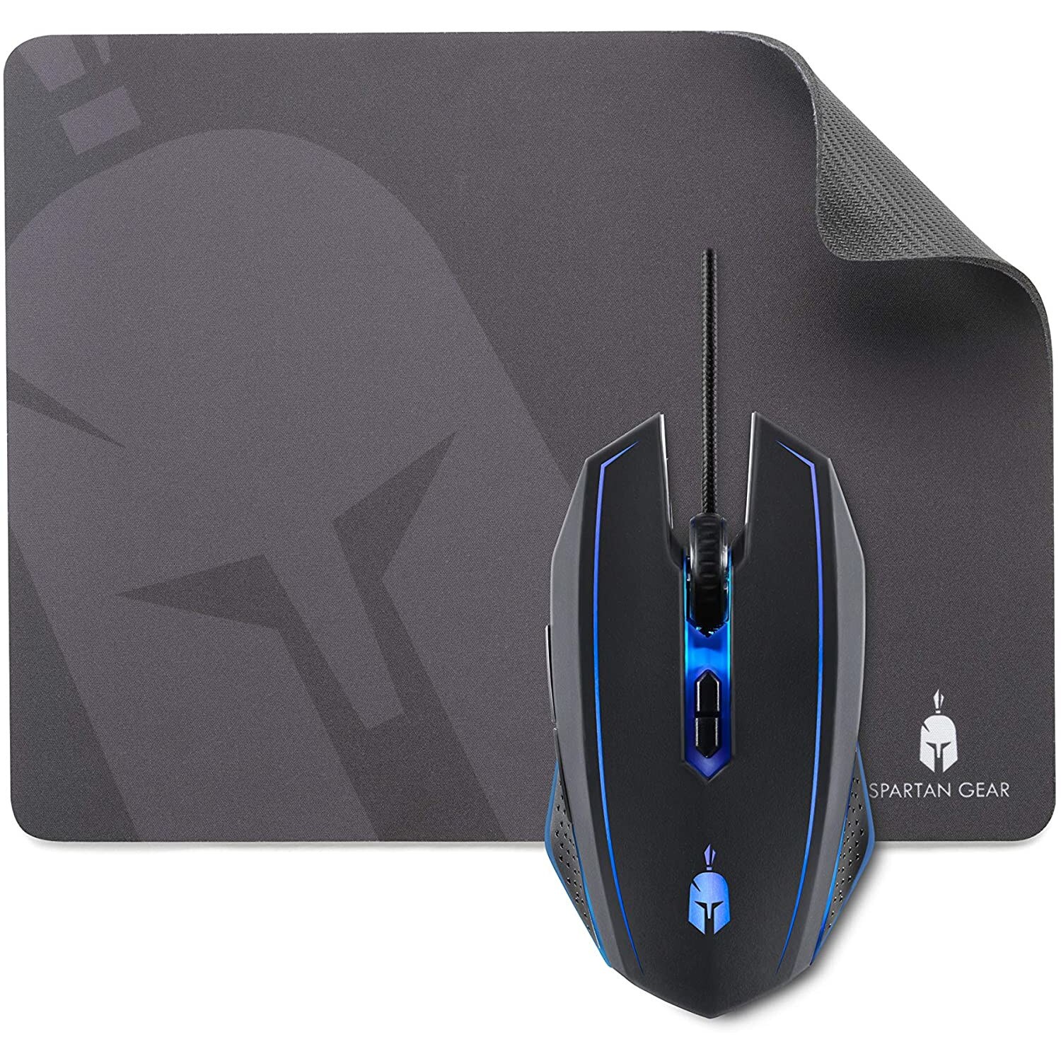 Mouse Gaming Spartan Gear Phalanx Wired & Mousepad 300Mm X 230Mm - eMAG.ro
