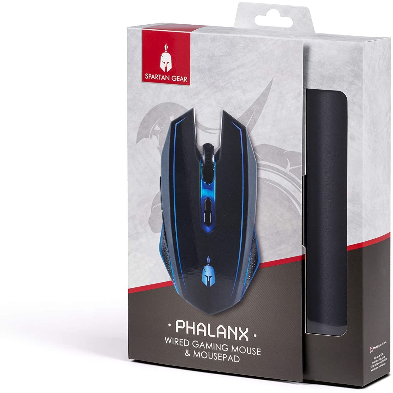 Mouse Gaming Spartan Gear Phalanx Wired & Mousepad 300Mm X 230Mm - eMAG.ro