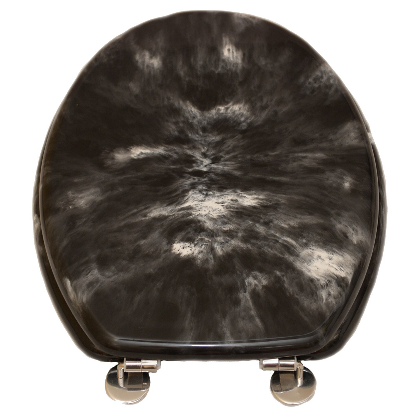 Capac WC Marmo Negru Universal cu Balamale inox - eMAG.ro