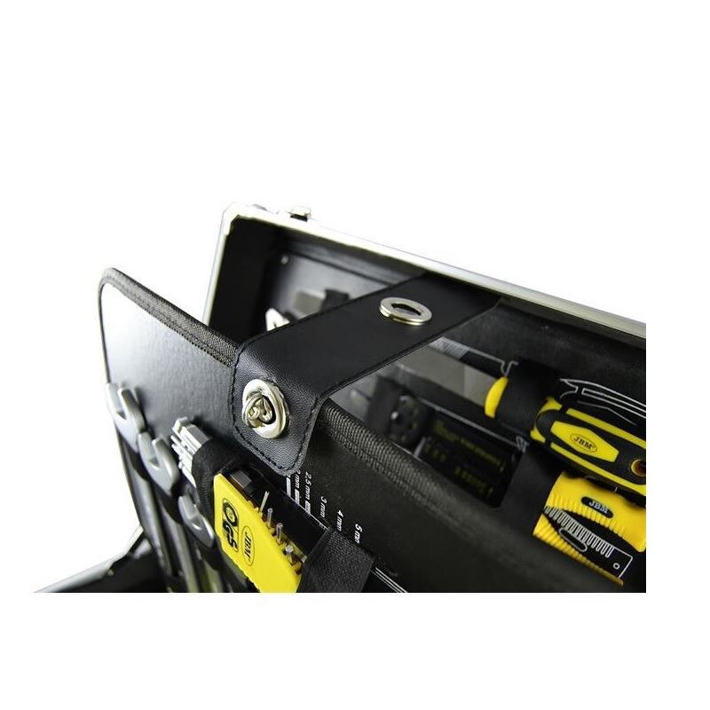 Trusa scule in valiza de aluminiu troller JBM 53159, 159 piese - eMAG.ro