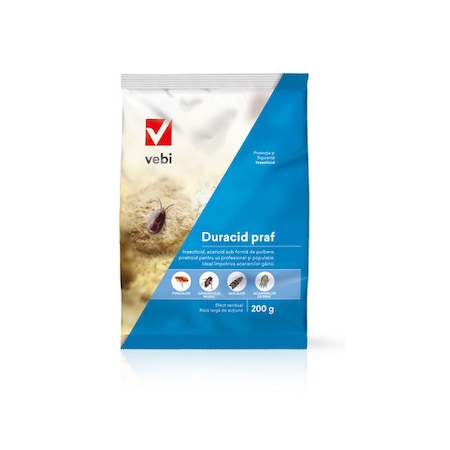 Duracid praf 200 g- insecticid impotriva paduchilor de gaina, furnci ...