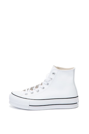 Converse, Tenisi flatform inalti, unisex de piele Chuck Taylor All Star ...