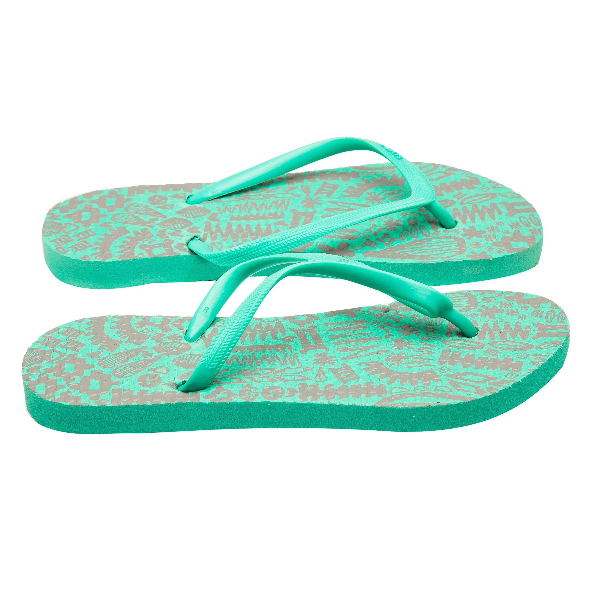 Papuci plastic plaja cu flip-flop, 3 seturi barete si husa depozitare ...