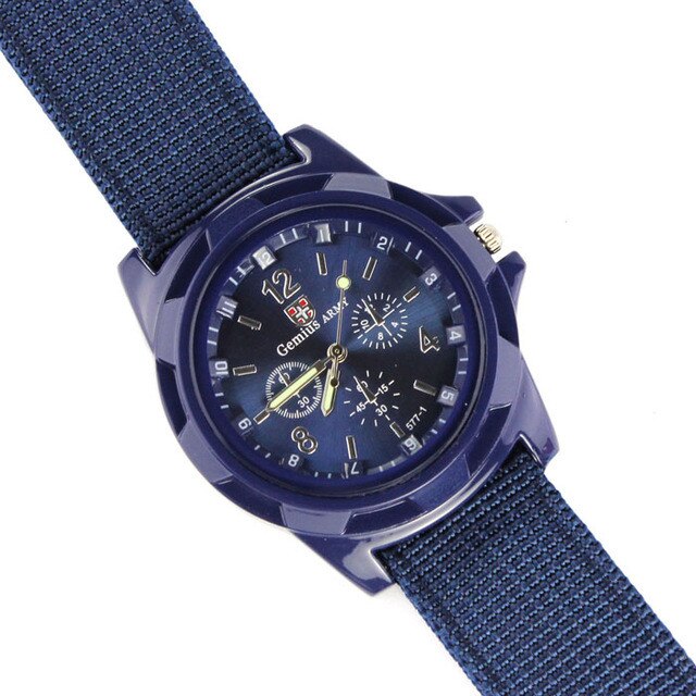 Ceas de mana, Quartz, Genius Army, Albastru - eMAG.ro