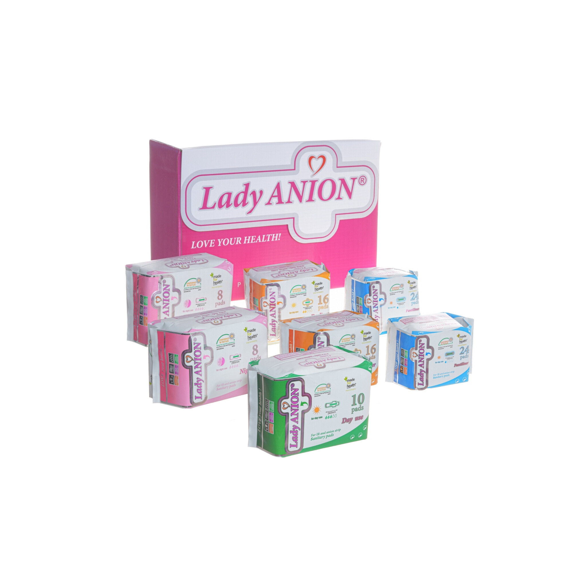 Set Absorbante Lady Anion Period Kit II, 7 pachete, 106 buc - eMAG.ro