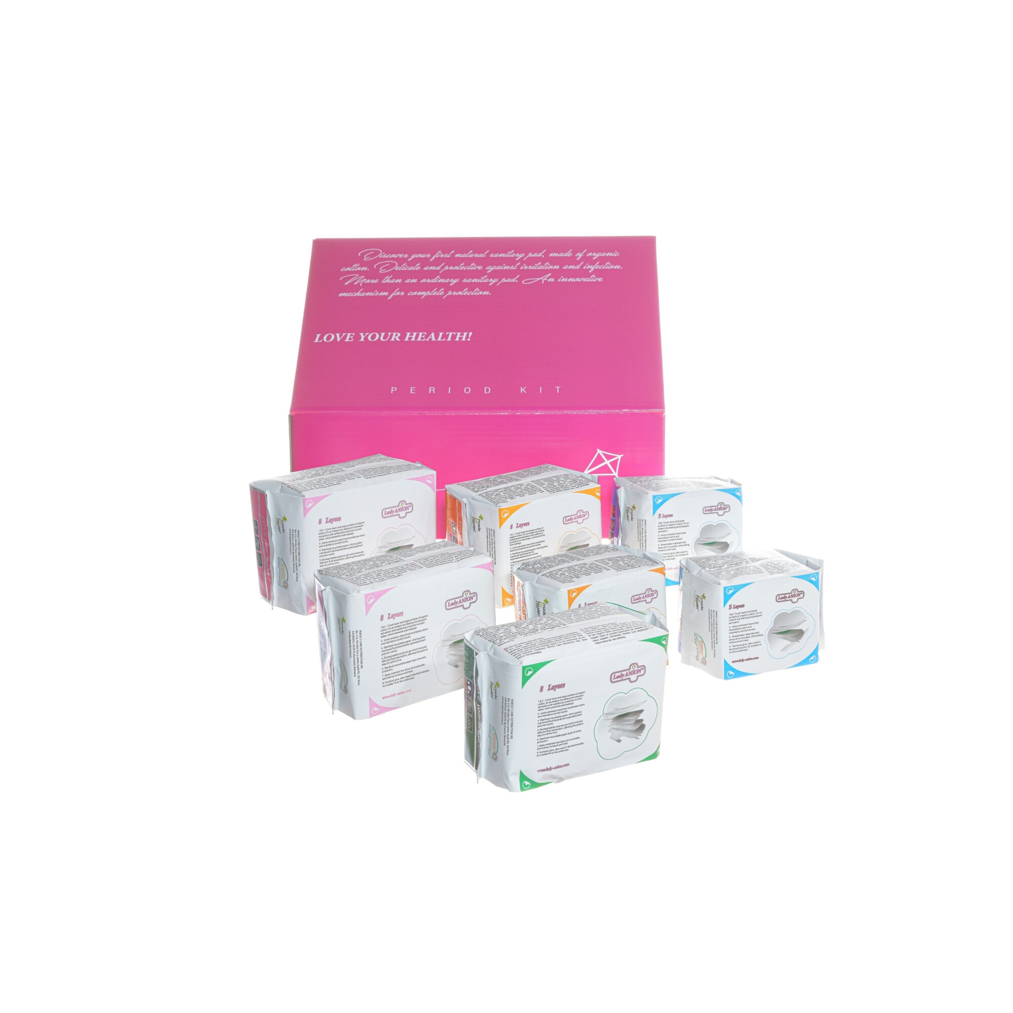 Set Absorbante Lady Anion Period Kit II, 7 pachete, 106 buc - eMAG.ro