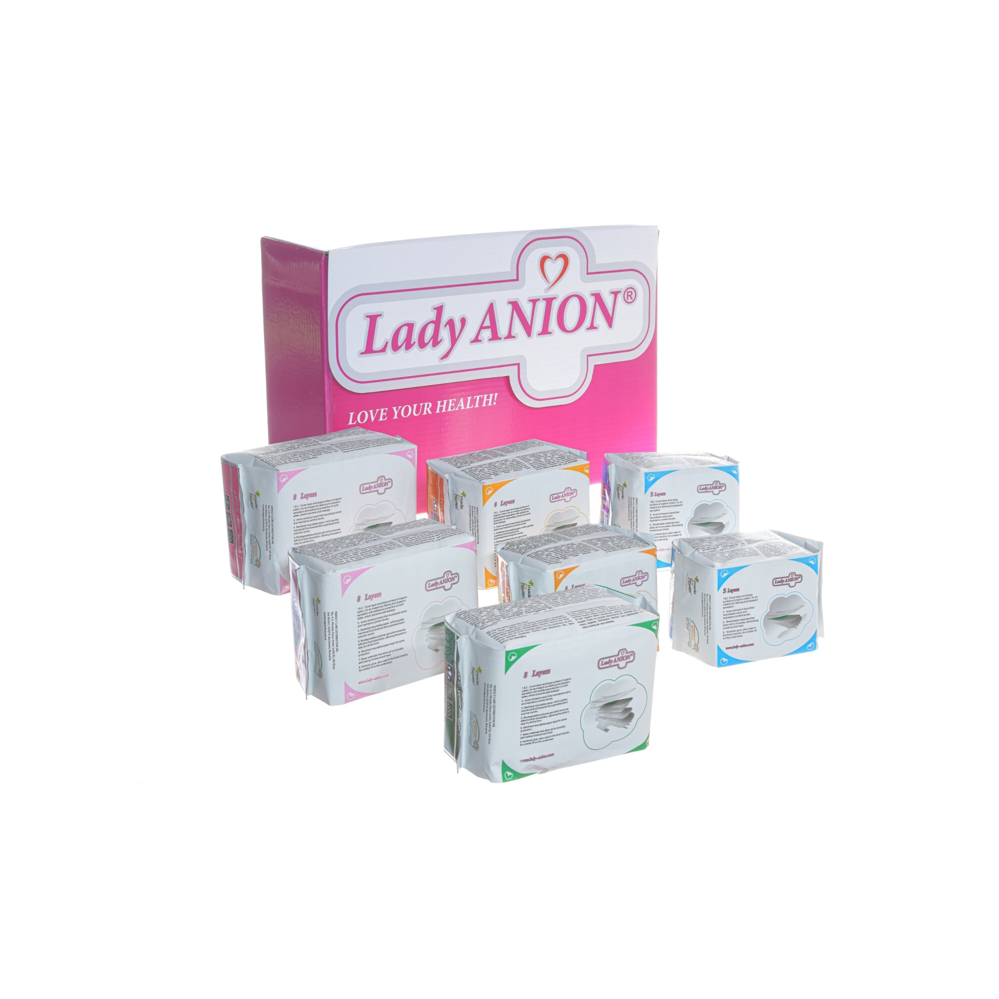 Set Absorbante Lady Anion Period Kit II, 7 pachete, 106 buc - eMAG.ro