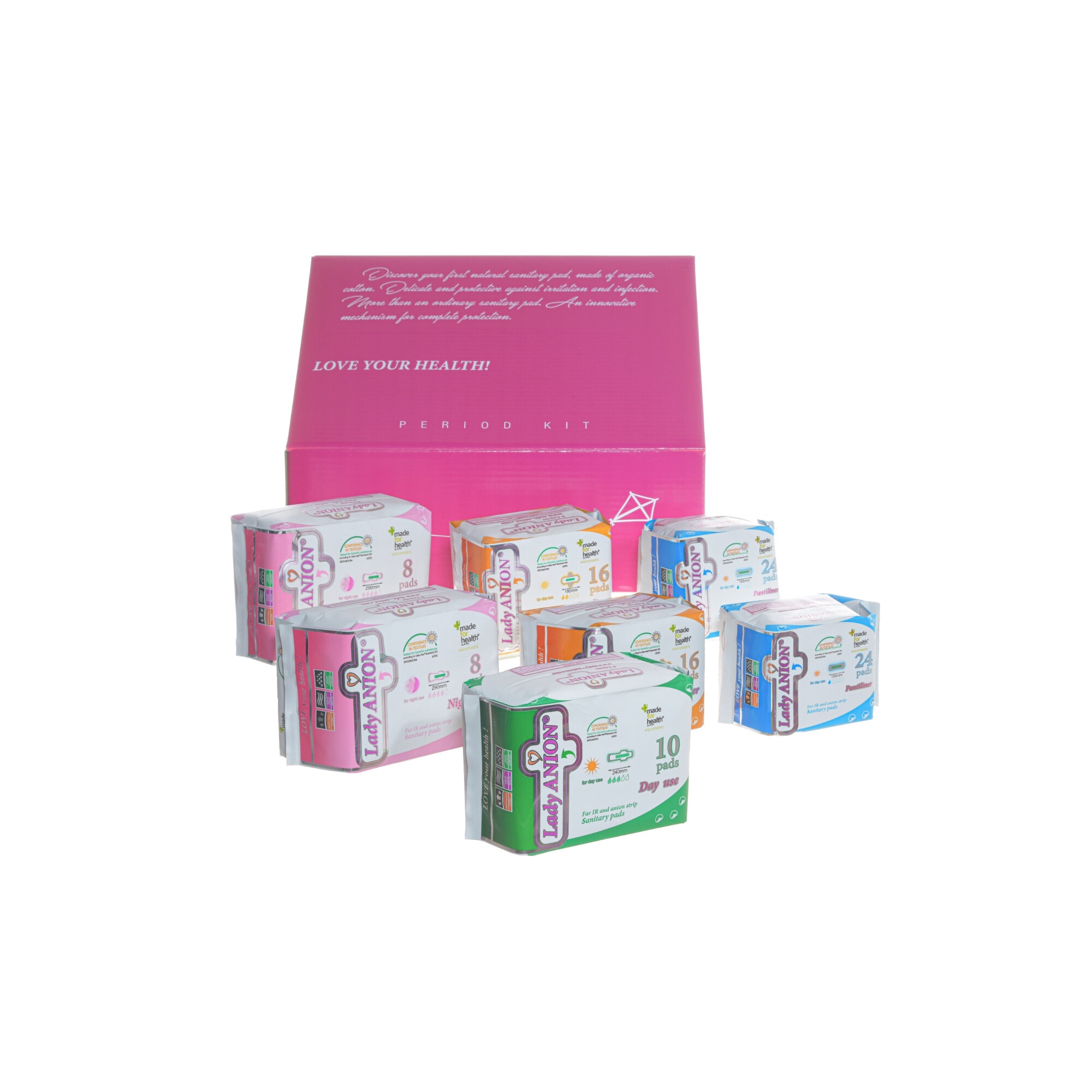 Set Absorbante Lady Anion Period Kit II, 7 pachete, 106 buc - eMAG.ro