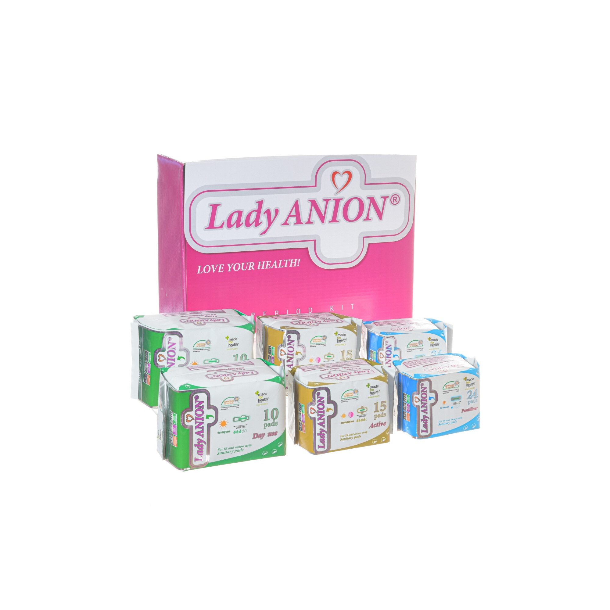 Set Absorbante Lady Anion Period Kit II, 6 pachete, 98 buc - eMAG.ro