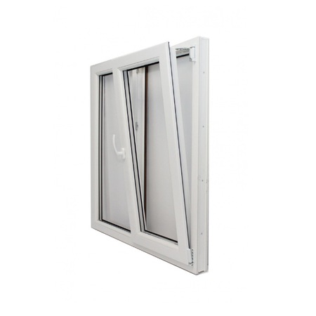 Fereastra PVC, ALCONF, 4 camere, 2 canate, Alb, deschidere ...