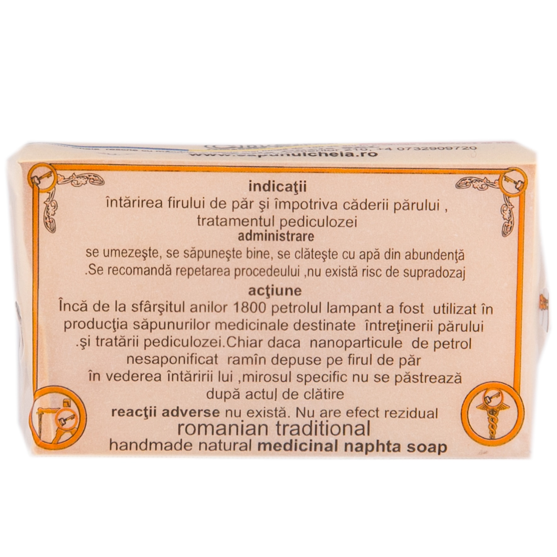 Sapun medicinal Cu Petrol, Naphta, 90 g - eMAG.ro