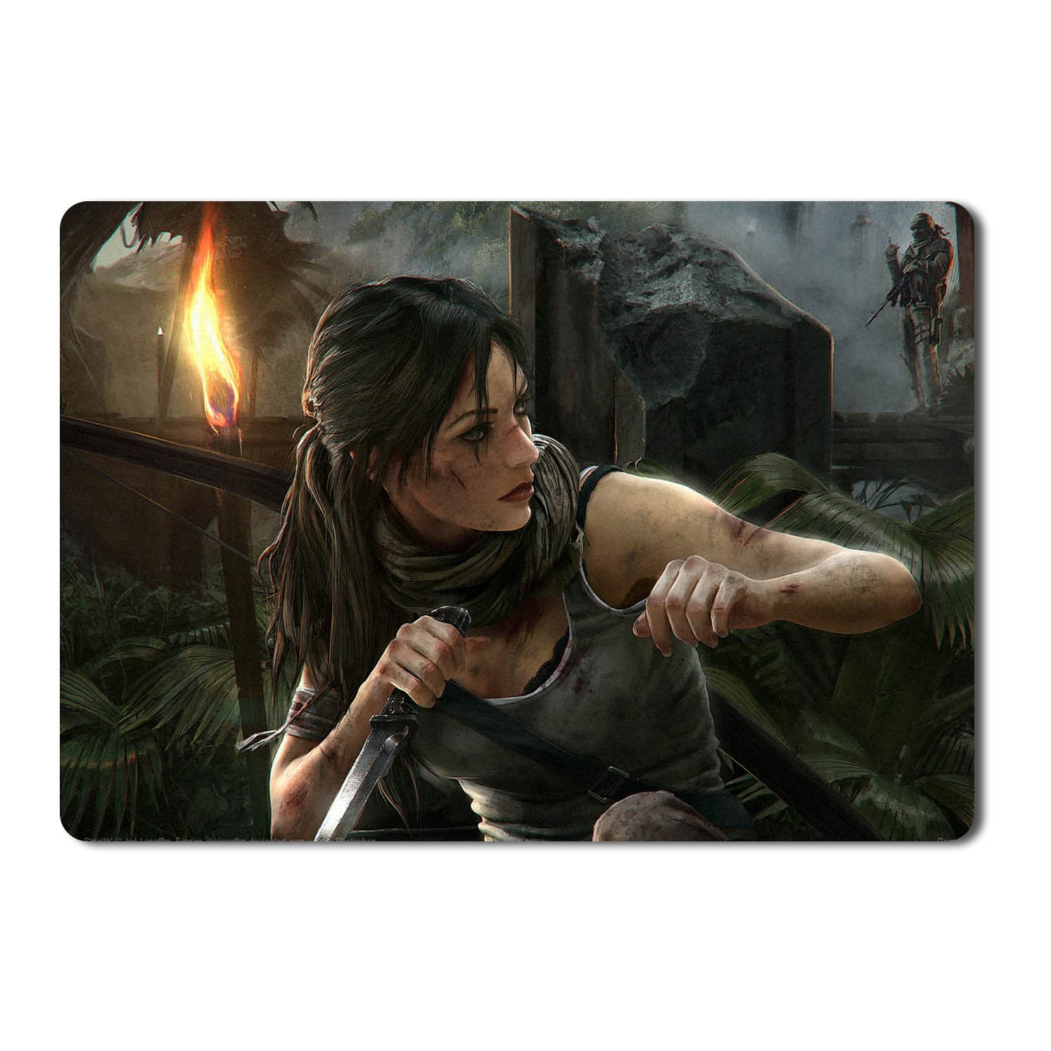 Mouse pad Game Tomb Raider Fan Art 09- 21.5 X 27 X 0.3cm - eMAG.ro
