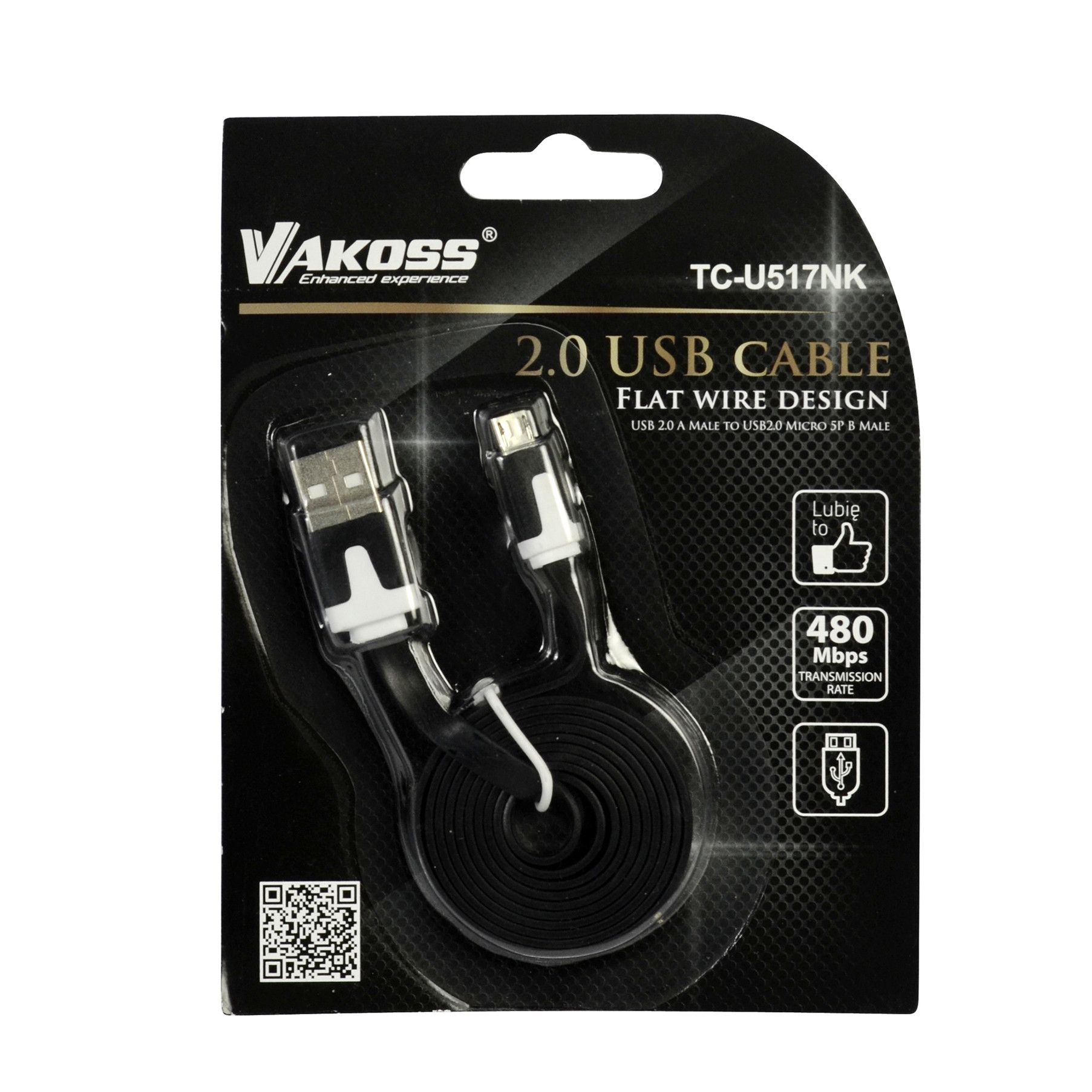 Cablu USB TC-U517NK Micro 5P Vakoss - eMAG.ro