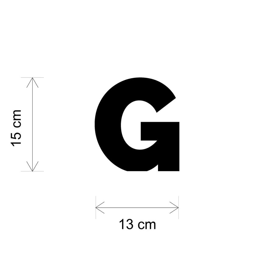 Decor litera mare "G" 15 cm inaltime - eMAG.ro