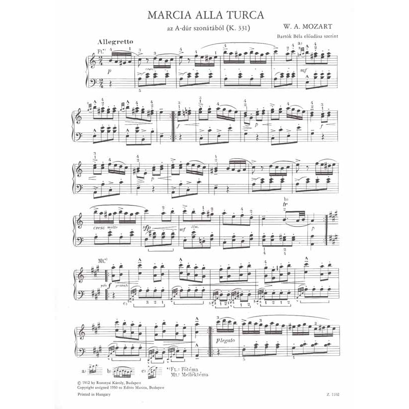 Mozart, Wolfgang Amadeus: Marcia alla Turca - eMAG.ro