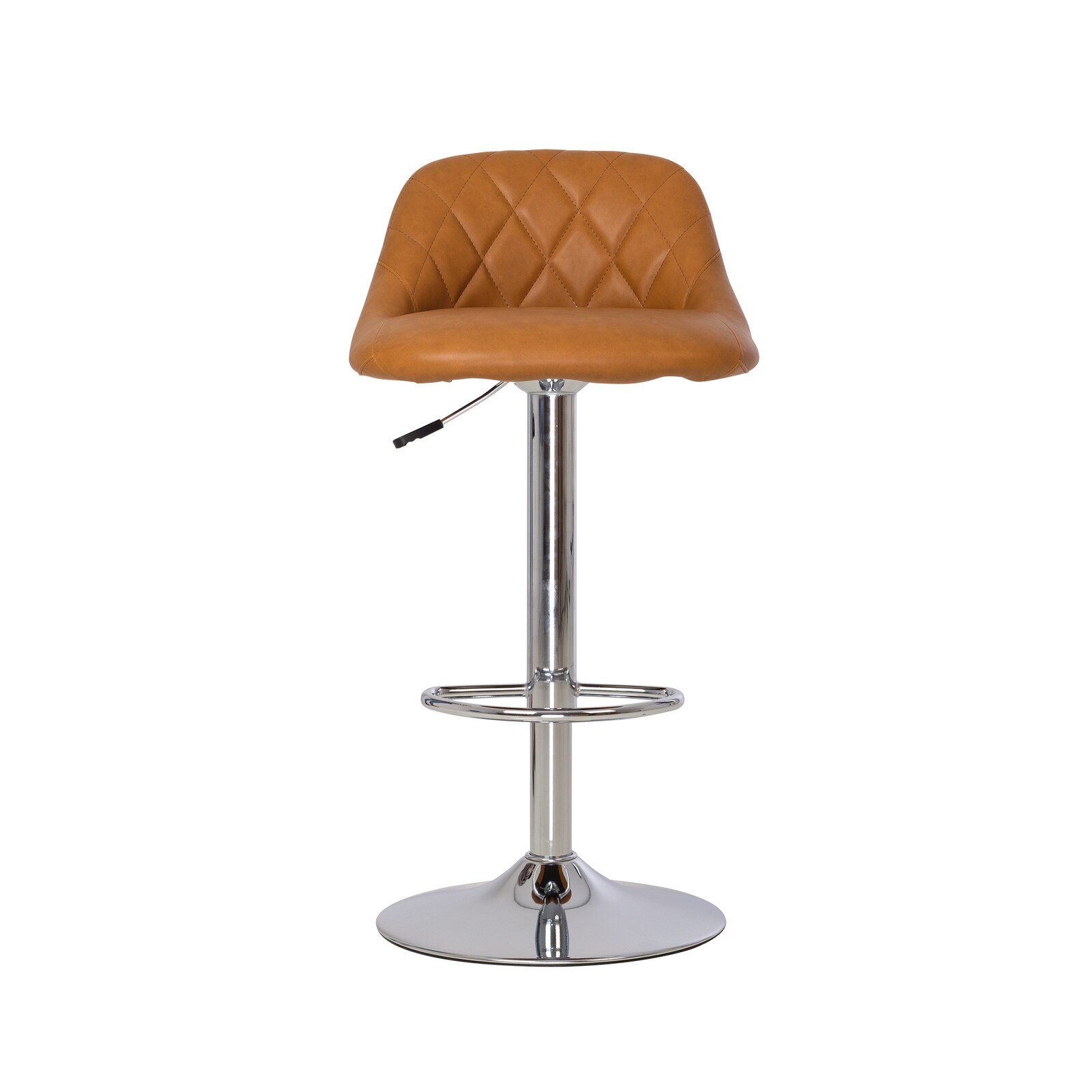 Scaun bar cafenea CAMILLA, Aramiu piele ecologica - eMAG.ro