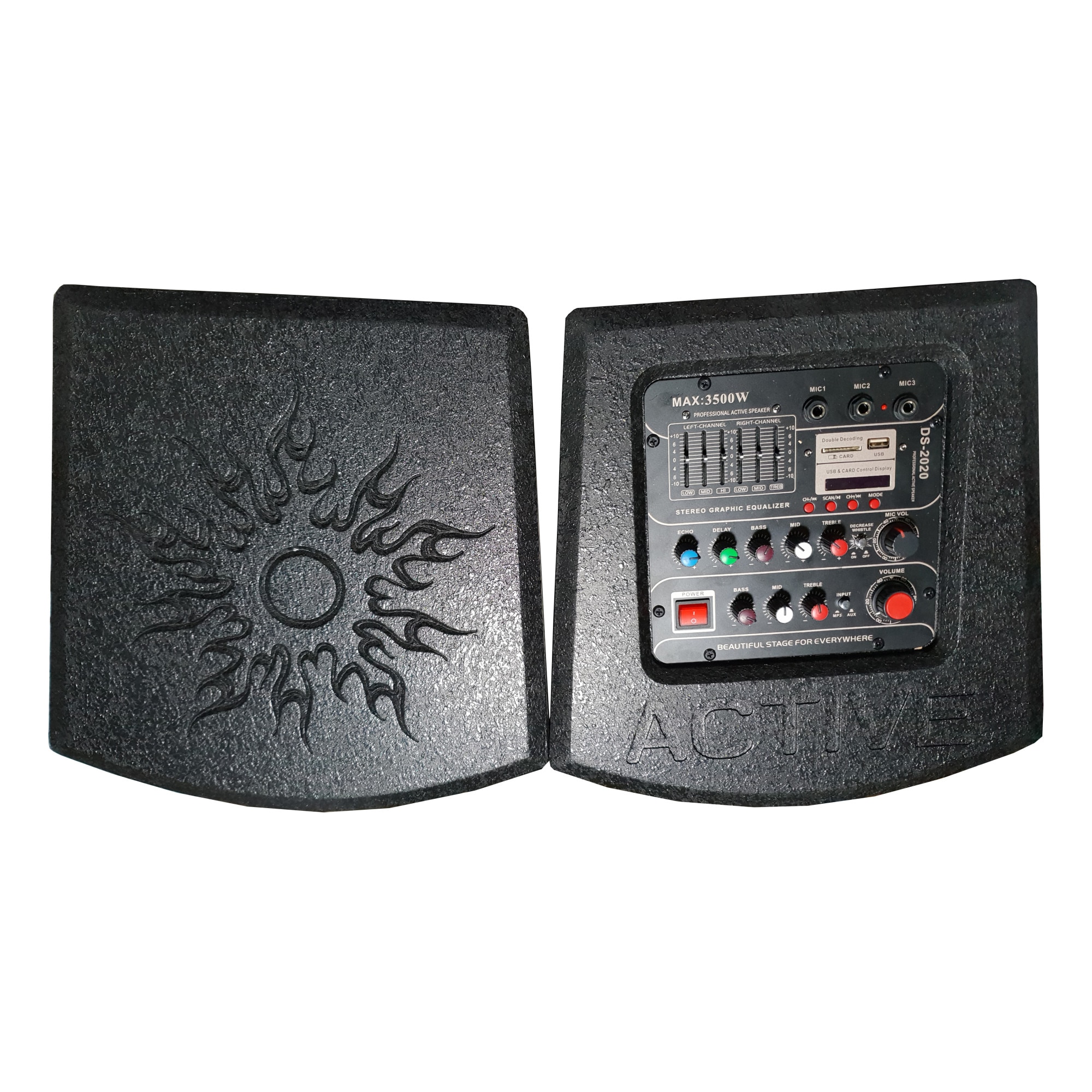 Boxe Active Profesionale, 460 W, 12 inch, Microfon Wi-Fi, Telecomanda ...