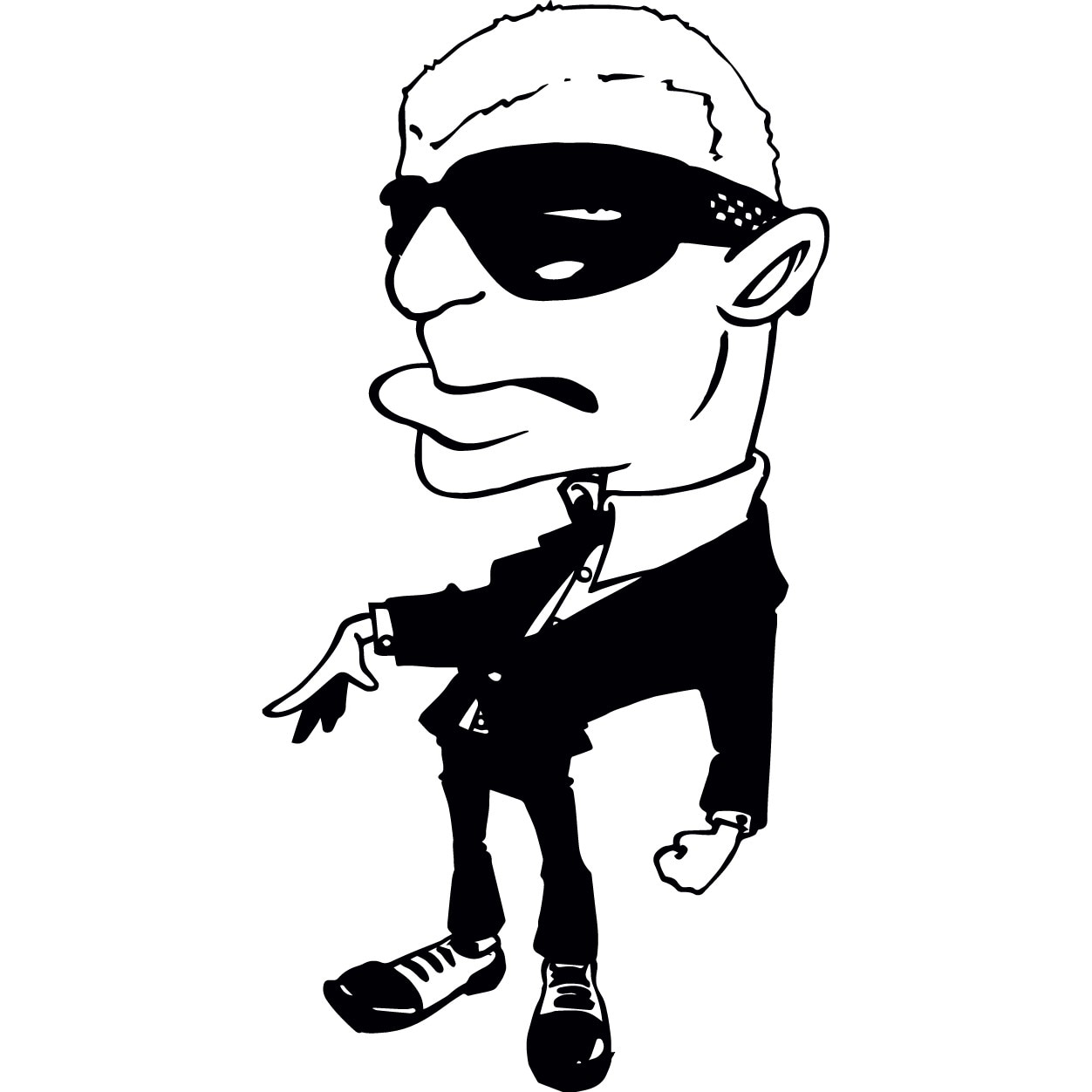 Tanarul smecher - Sticker Decorativ - Negru - 68 x 132 cm - eMAG.ro