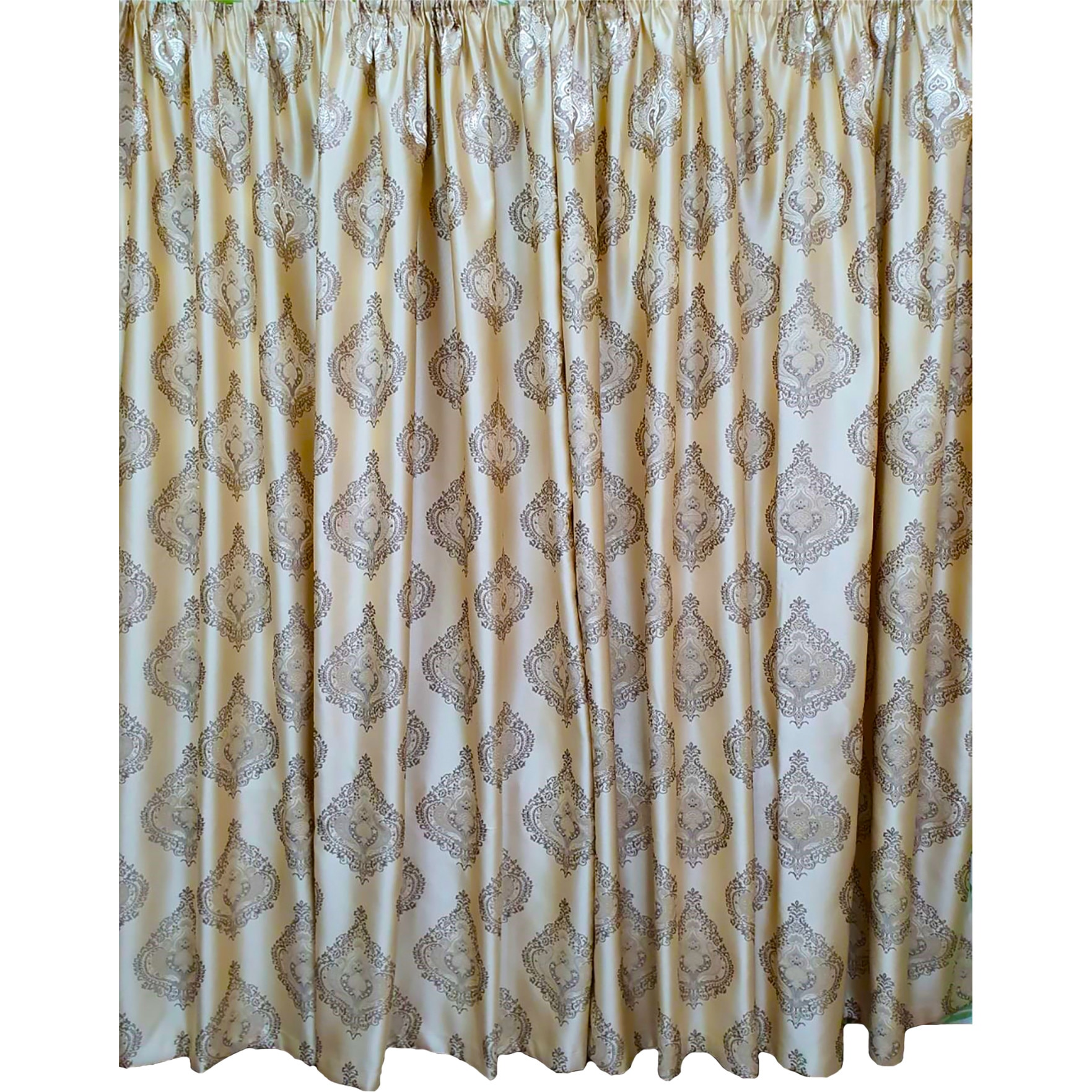 Set draperii semiopace, culoare bej deschis, "Barocco - Light by Liz ...