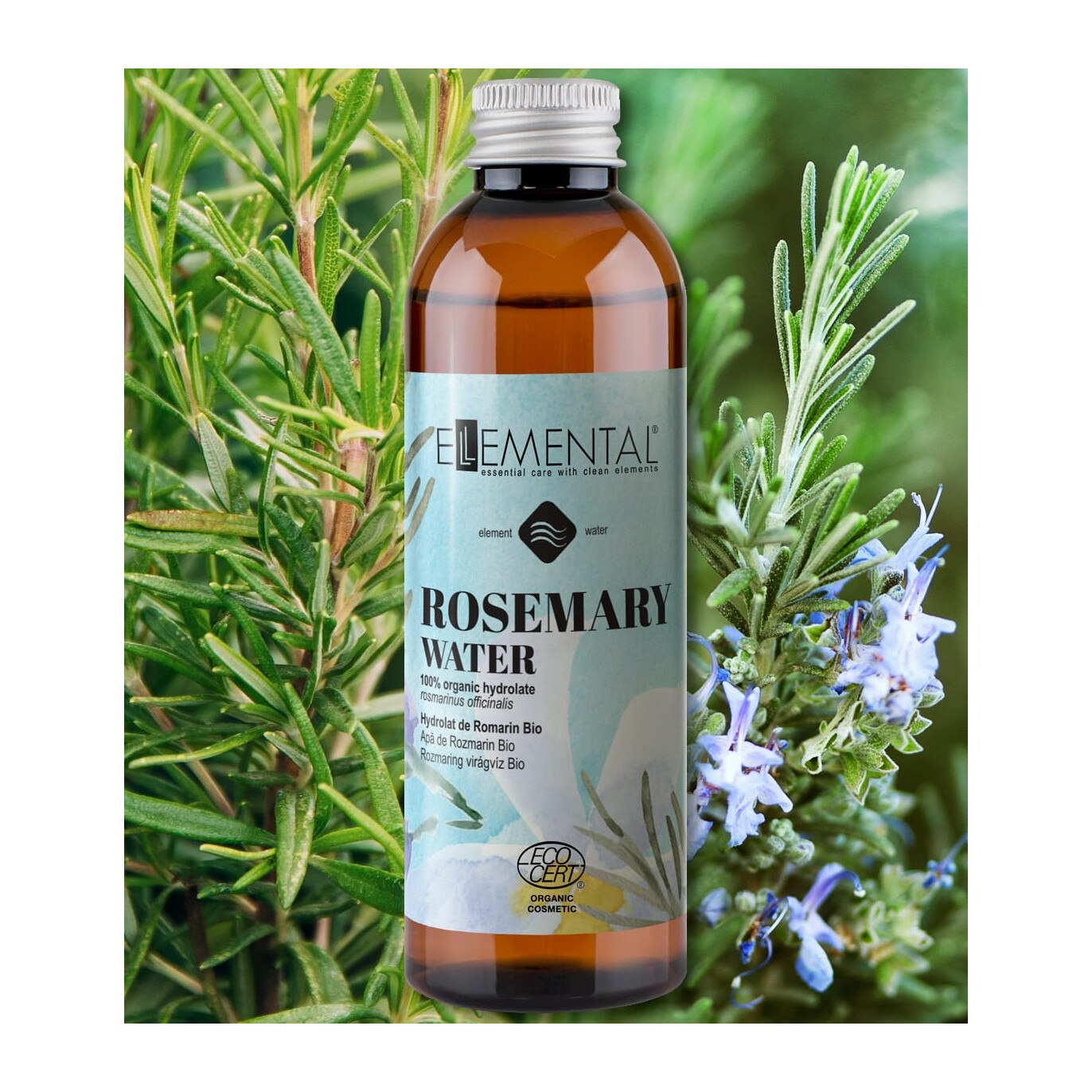 Apa de Rozmarin Bio 100 ml, Ellemental - eMAG.ro