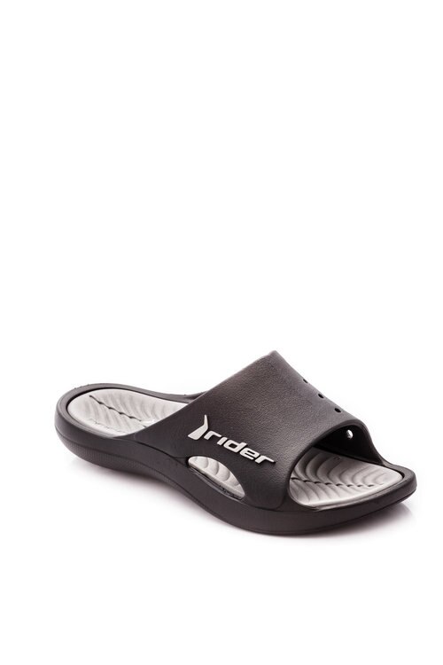 Papuci de plaja si flip-flop, Barbati, Sintetic, Rider, Negru, 43 - eMAG.ro