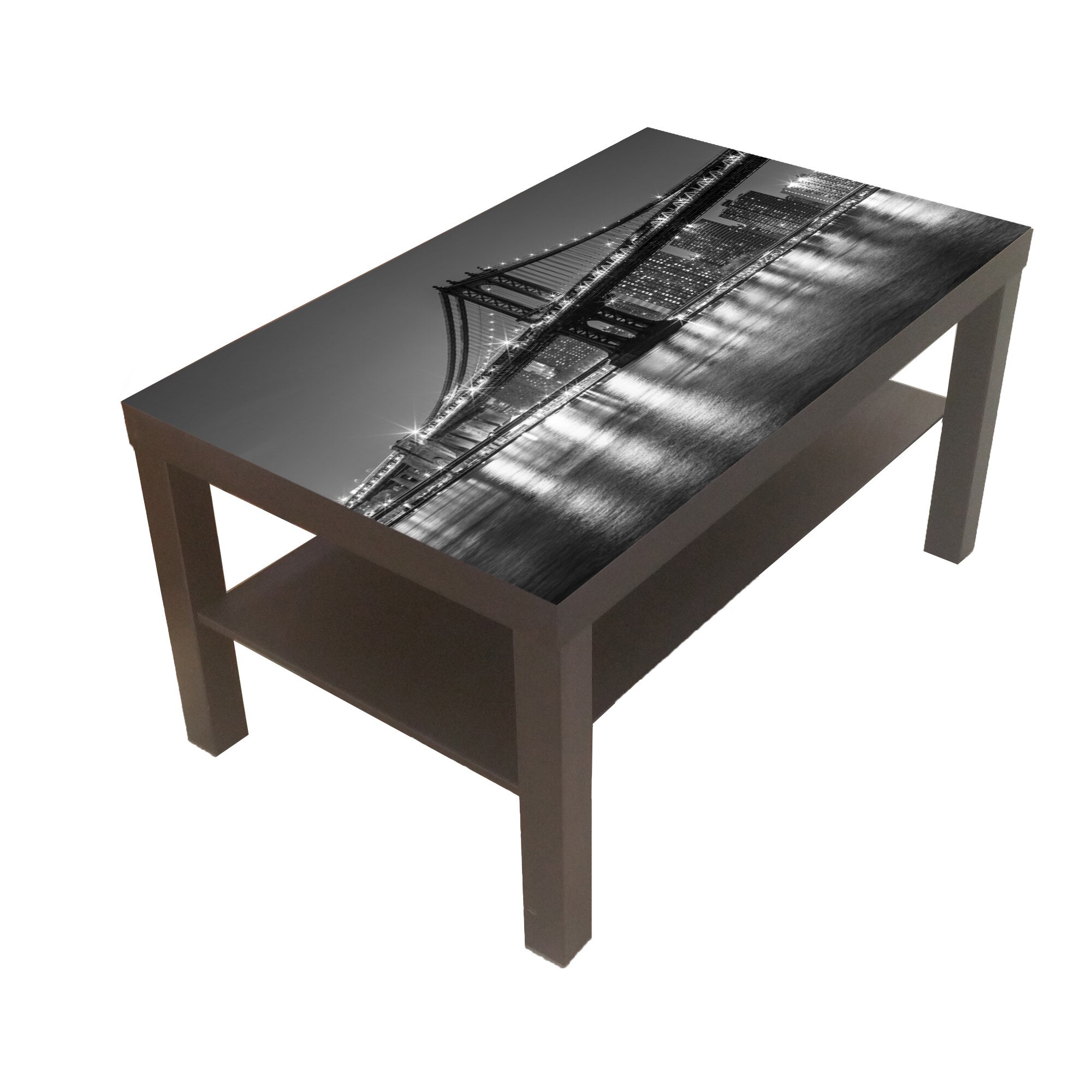 Masa cafea neagra, 90x55x45cm, Night bridge - eMAG.ro