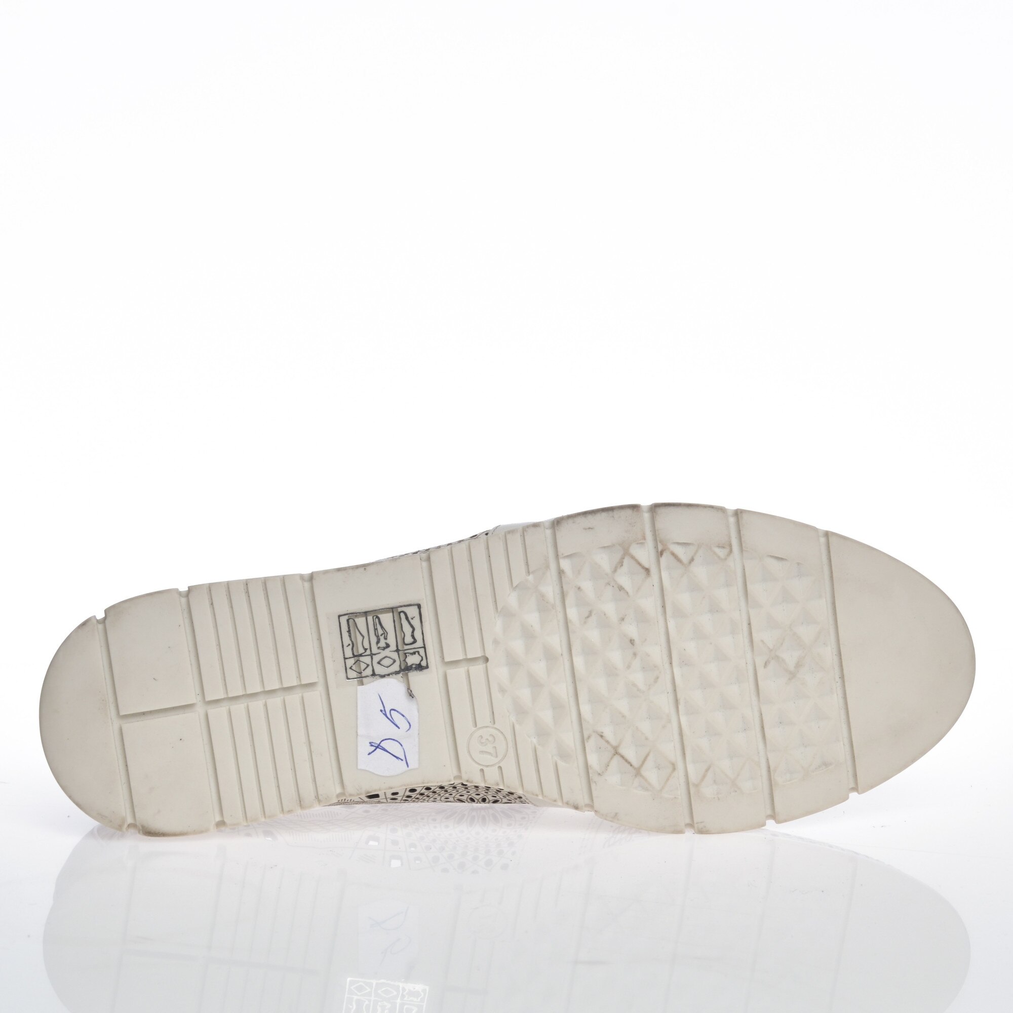 Pantofi dama din piele naturala - Alb - D5 A, 34 EU - eMAG.ro