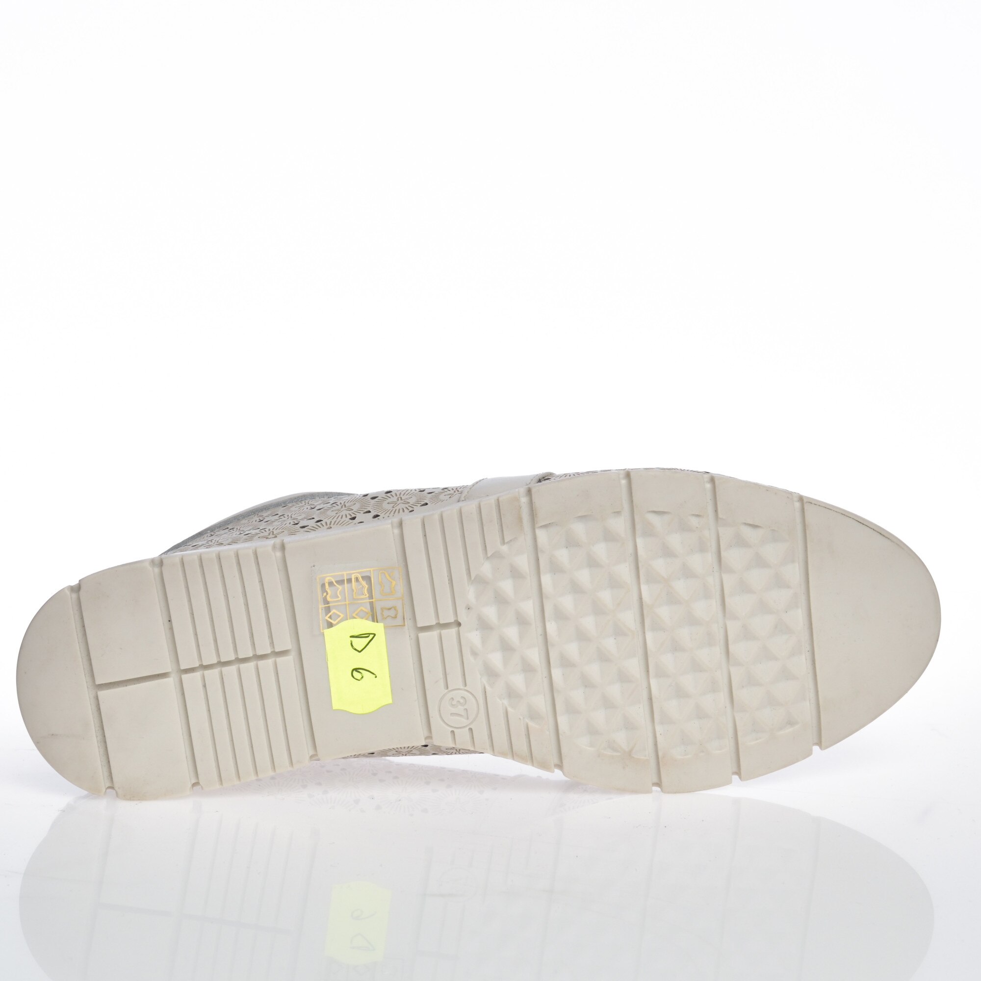 Pantofi dama din piele naturala - Alb - D6 A, 34 EU - eMAG.ro