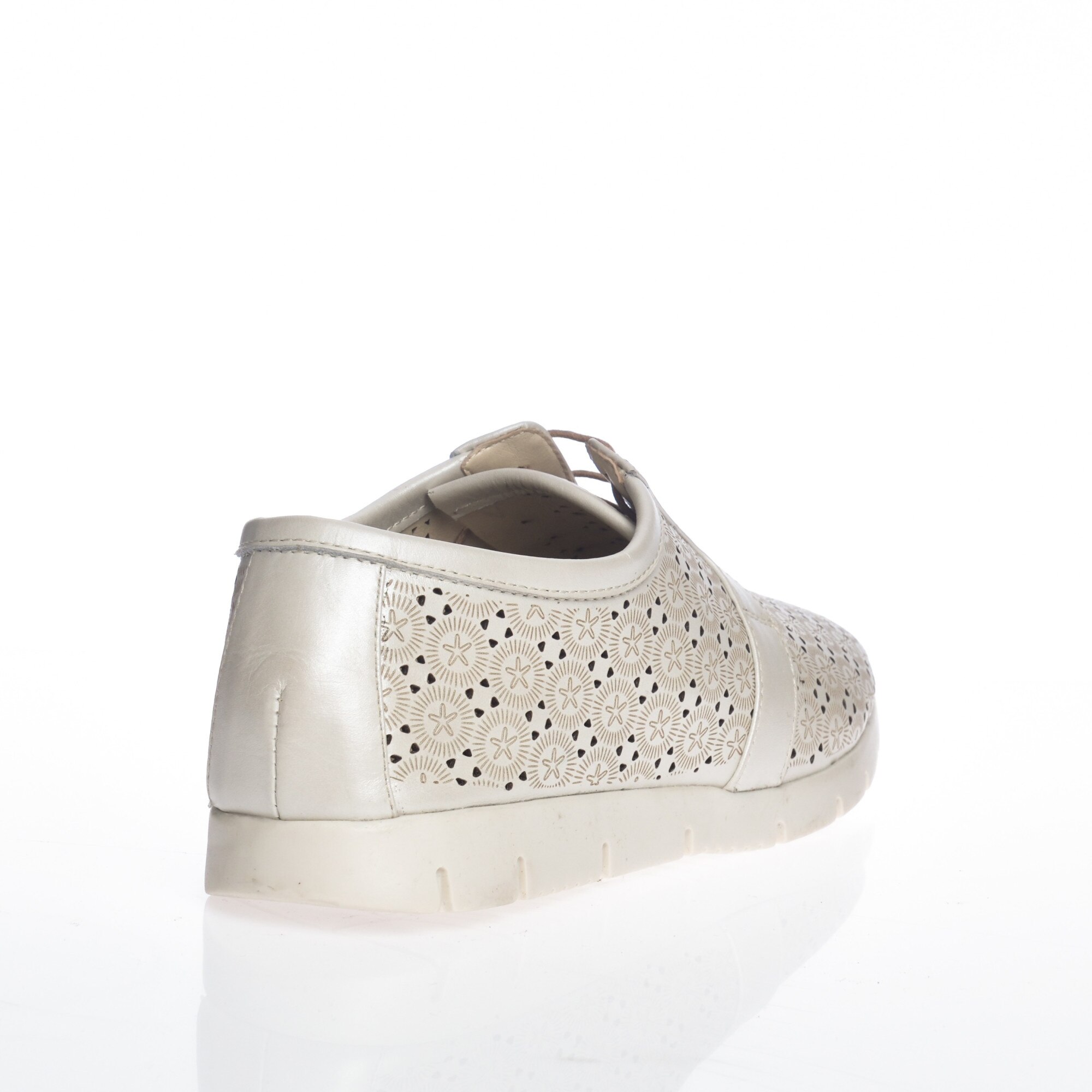 Pantofi dama din piele naturala - Alb - D6 A, 34 EU - eMAG.ro