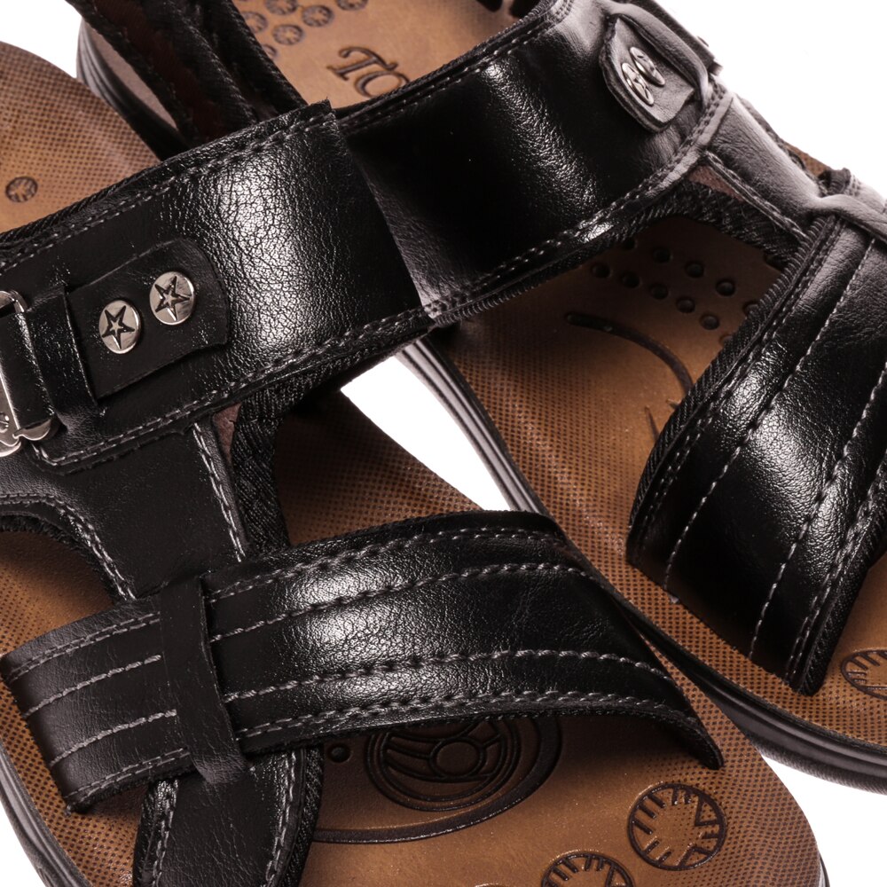 Sandale barbati Carol negre, 42 - eMAG.ro