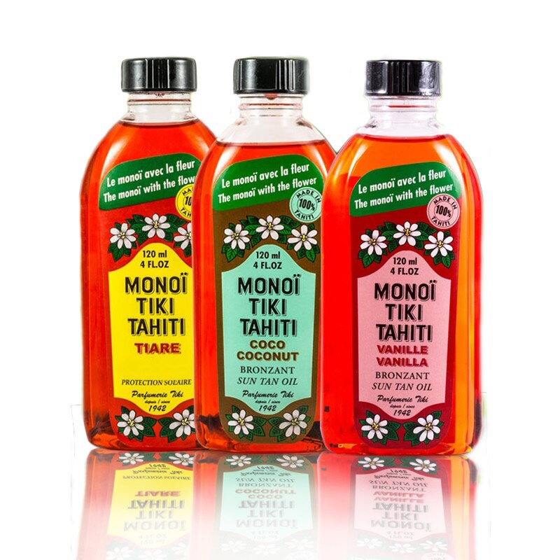 Ulei de plaja MONOI TIKI TAHITI Tiare din ulei de nuca de cocos si ...