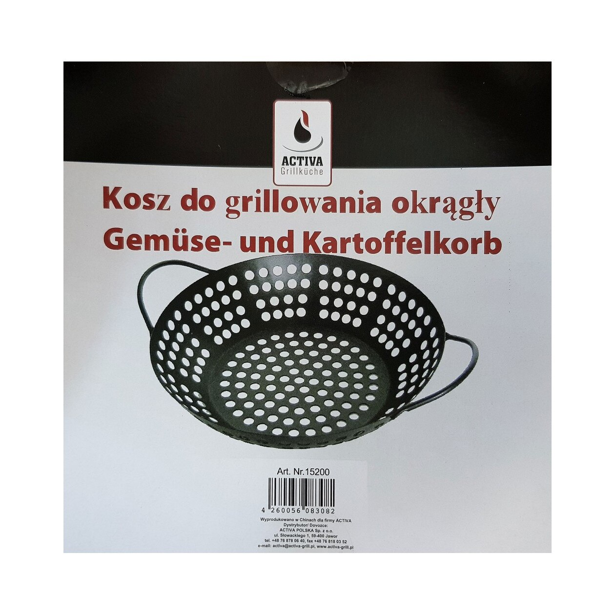 Cos legume pentru gratar 33 x 28 cm Activa 15200 - eMAG.ro