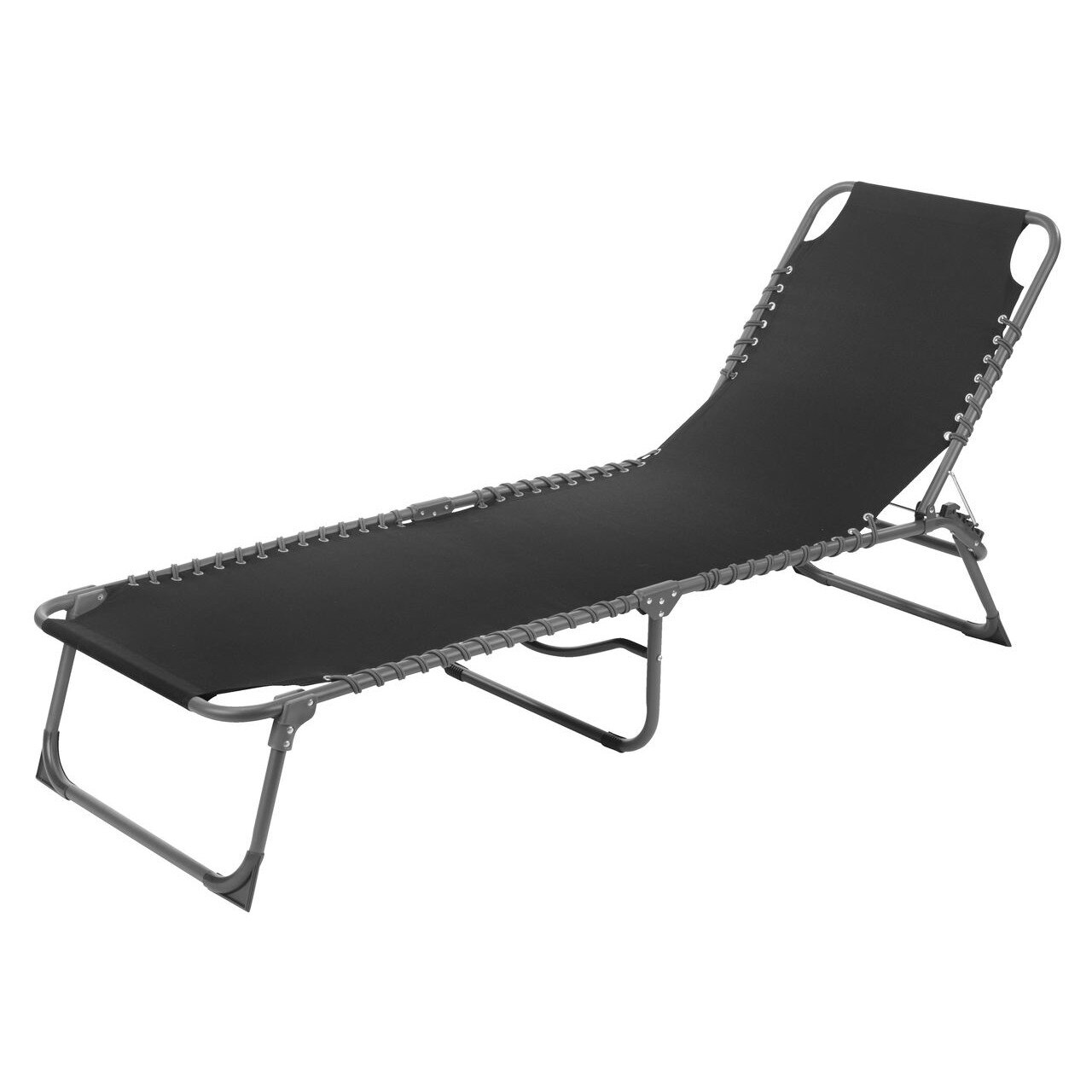 Sezlong 58x190 cm Negru - eMAG.ro