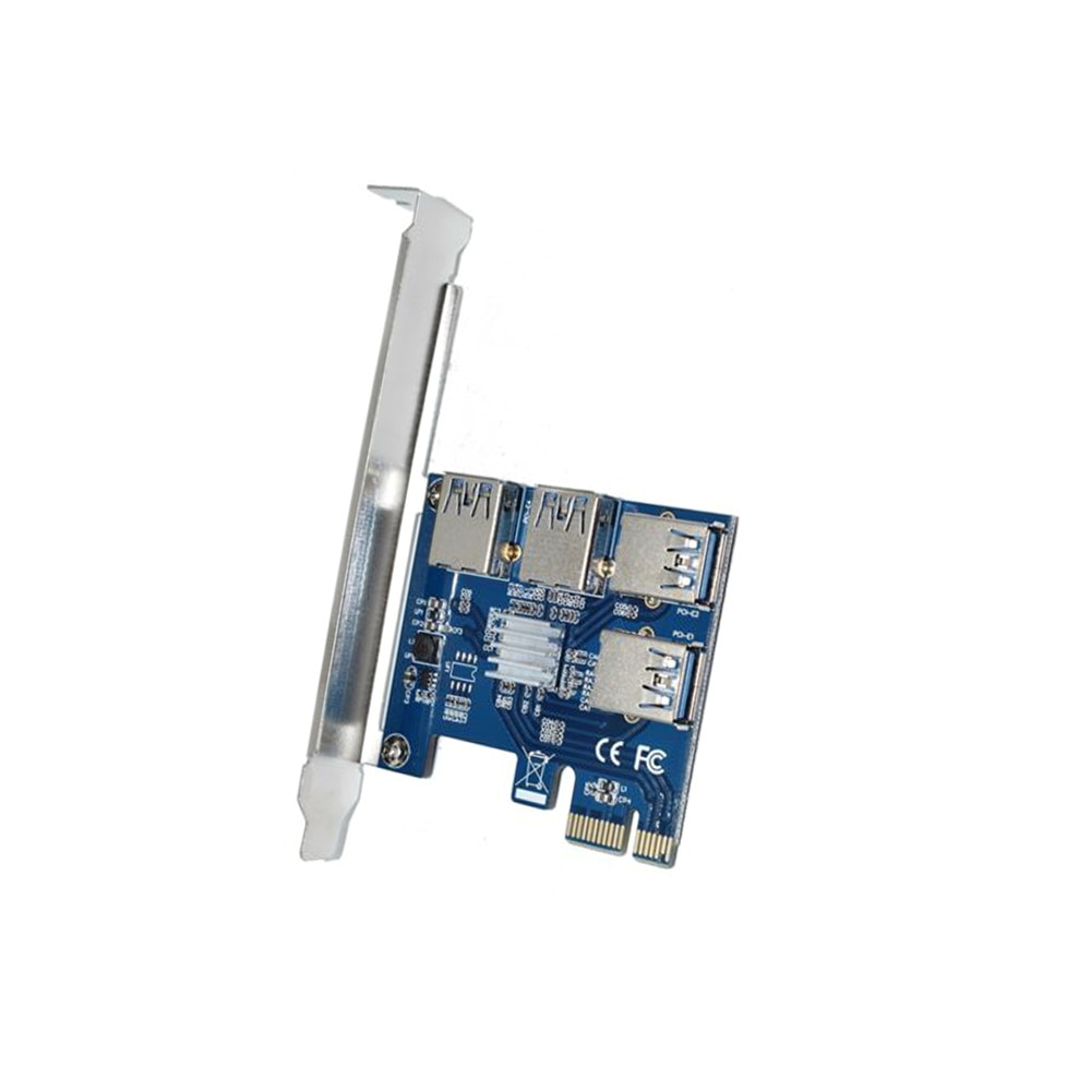 Riser Splitter Hub PCI de la 1 la 4 pentru minat - eMAG.ro