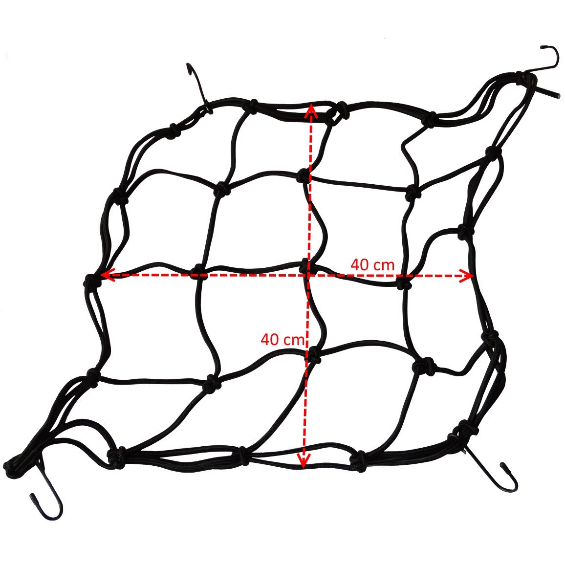 Plasa elastica pentru fixare bagaje AERZETIX, cu carlige de fixare, 40 ...