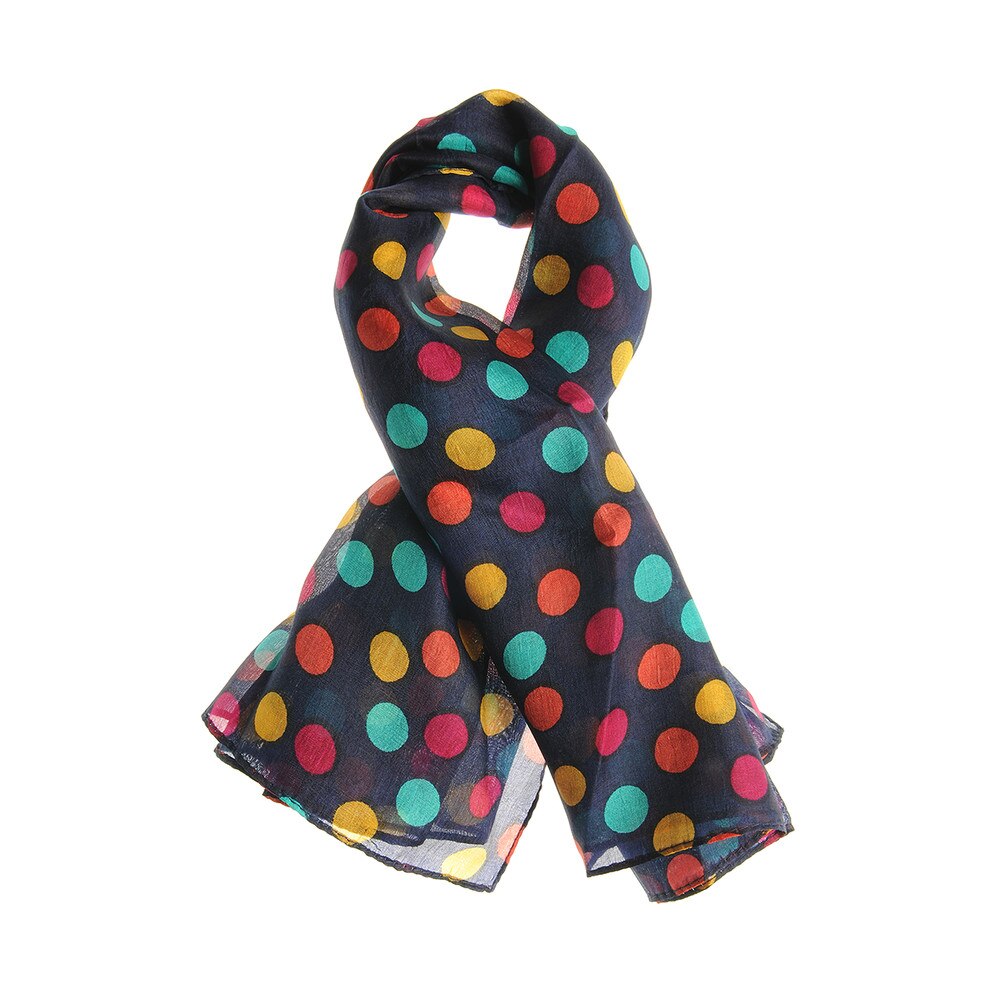 Esarfa matase, buline colorate, Meli Melo Paris - eMAG.ro