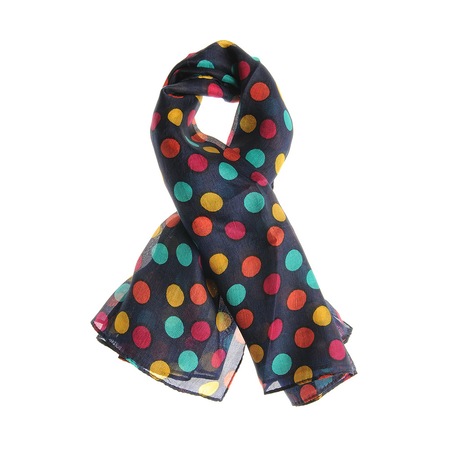 Esarfa matase, buline colorate, Meli Melo Paris - eMAG.ro