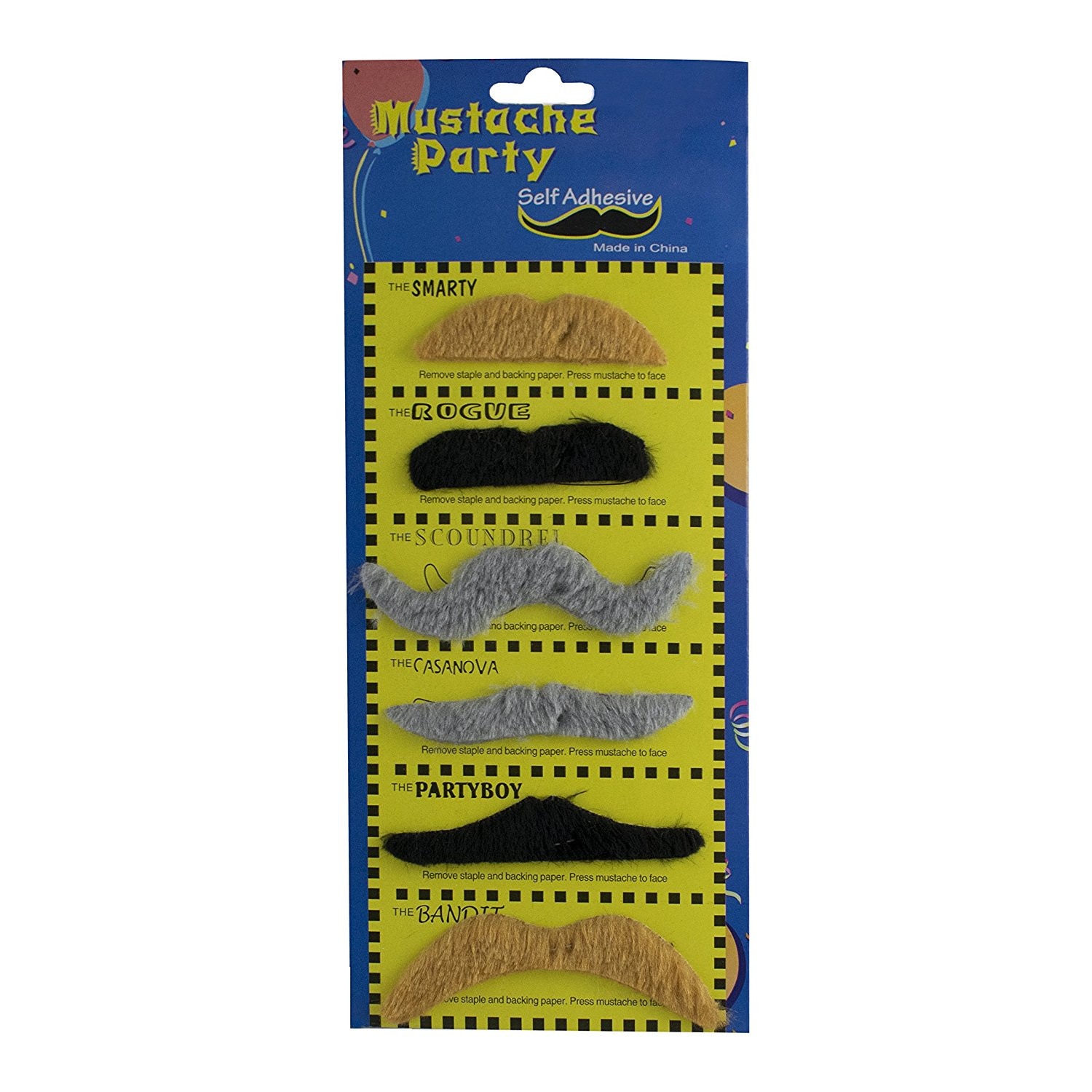 Set mustati autoadezive, 6 buc, modele diferite - eMAG.ro