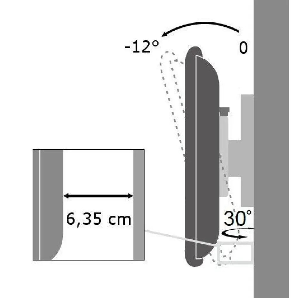 Suport TV de perete, 1 articulatie, reglabil, 19-37 inch(48cm-94cm ...